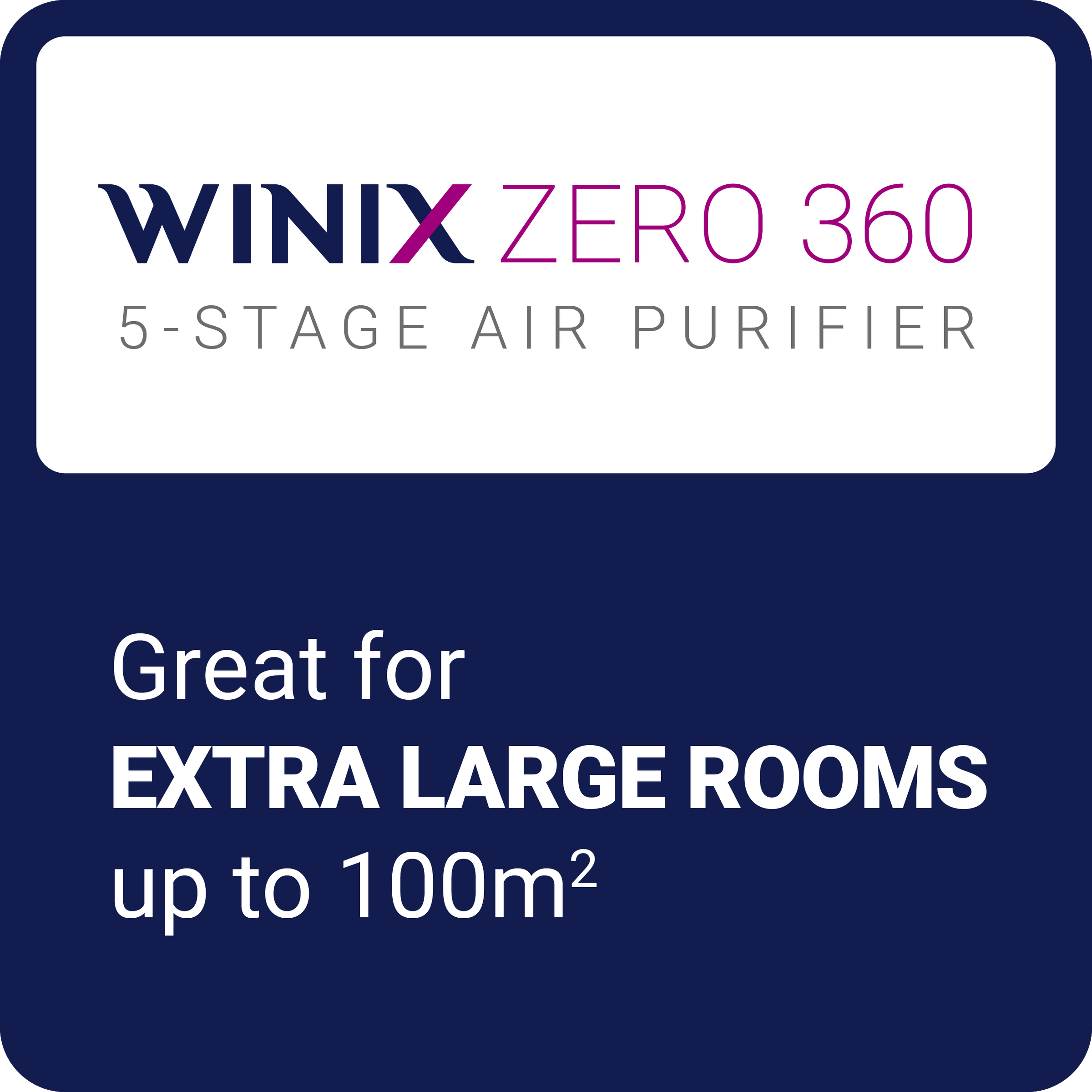 WINIX ZERO+ 360 5-STAGE AIR PURIFIER